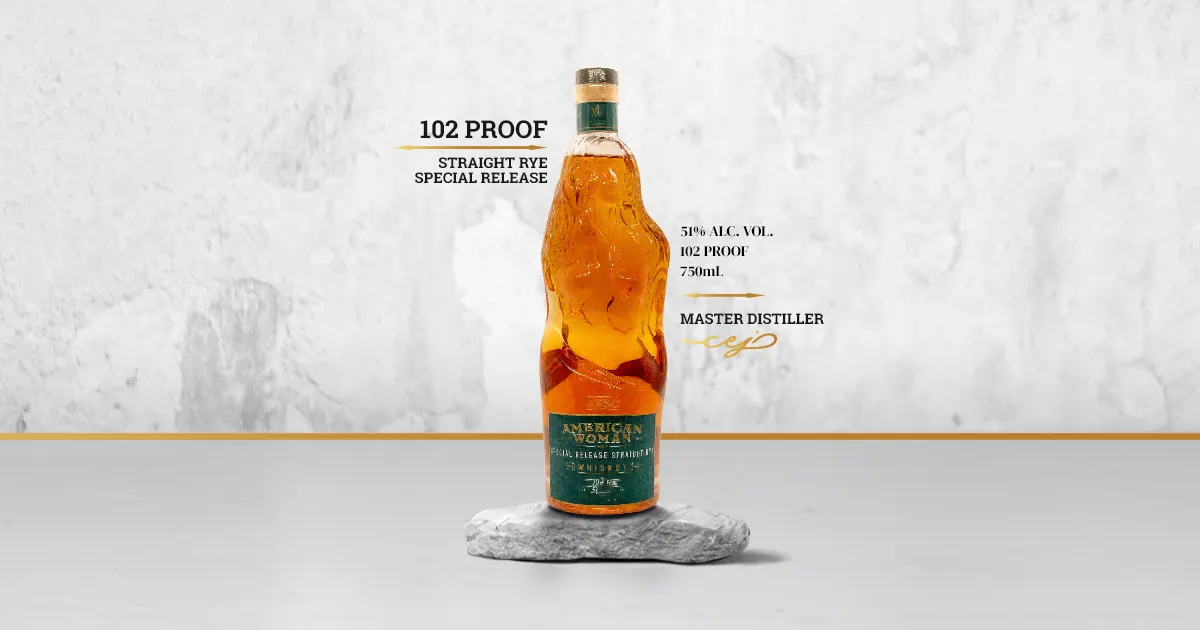 102 Proof Straight Rye Whiskey for Women | American Woman Spirit